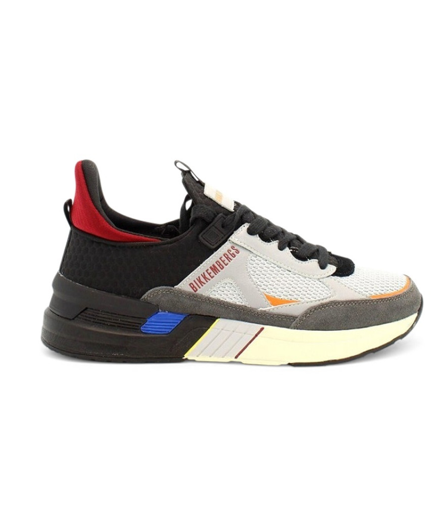 Baskets Bikkembergs gris - 16209 CP C TUMBLED DARK GREY